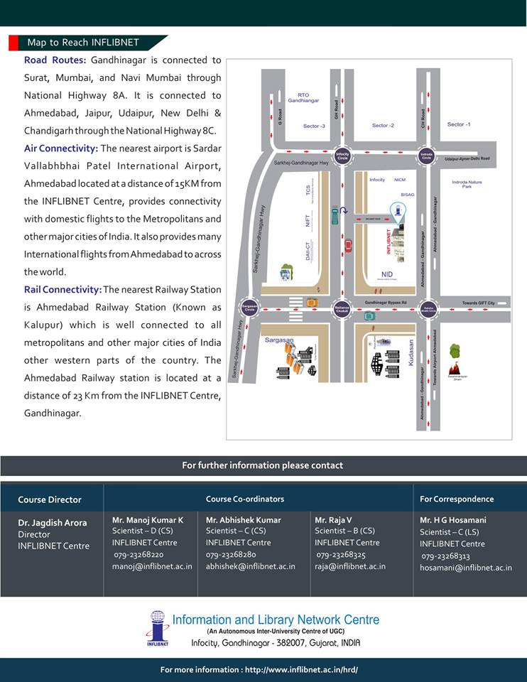 Three Days National Workshop on “Libraries on Cloud” on 26-28 Sept ...