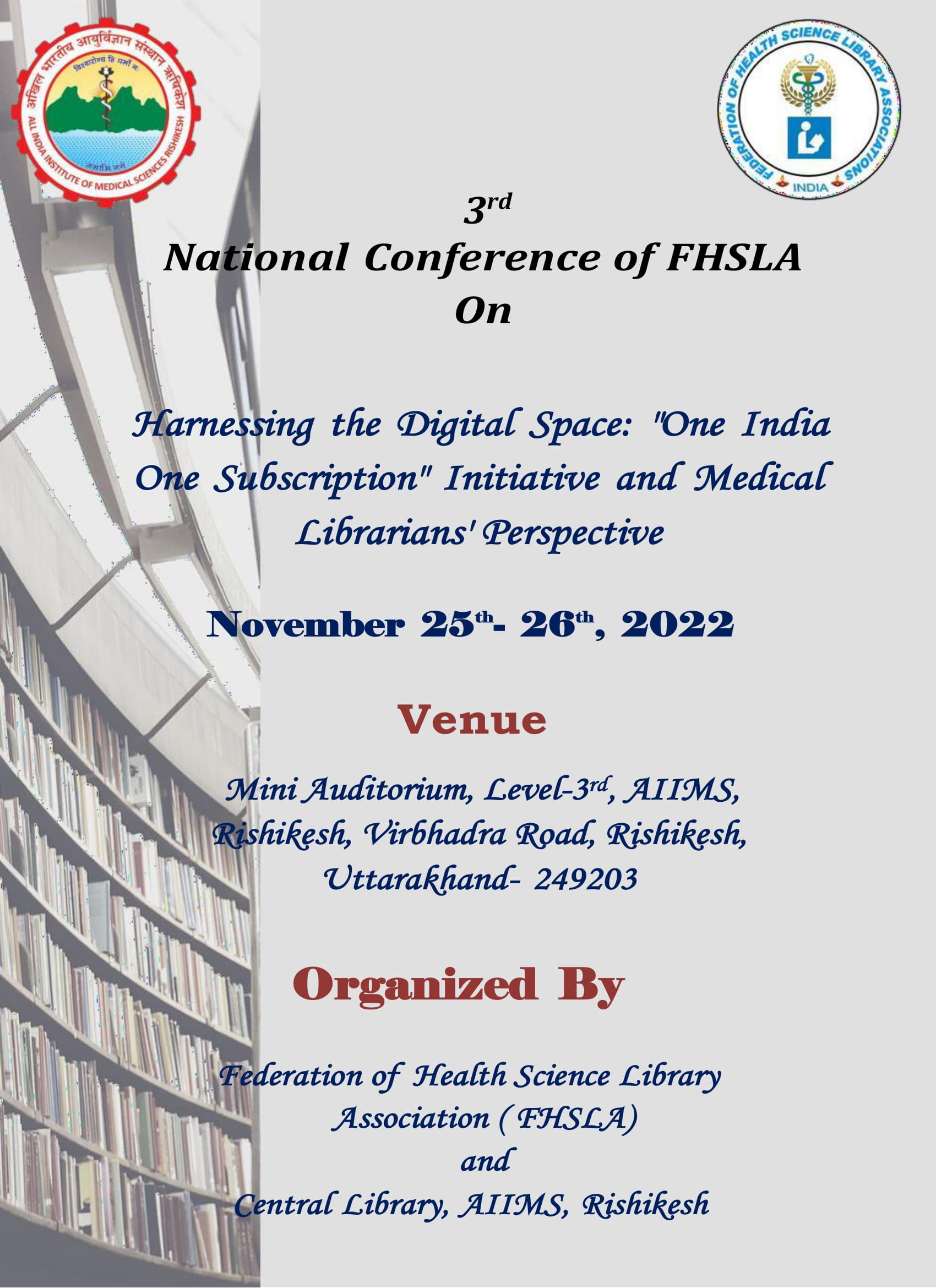 3rd National Conference of FHSLA On “Harnessing the Digital Space: “One ...